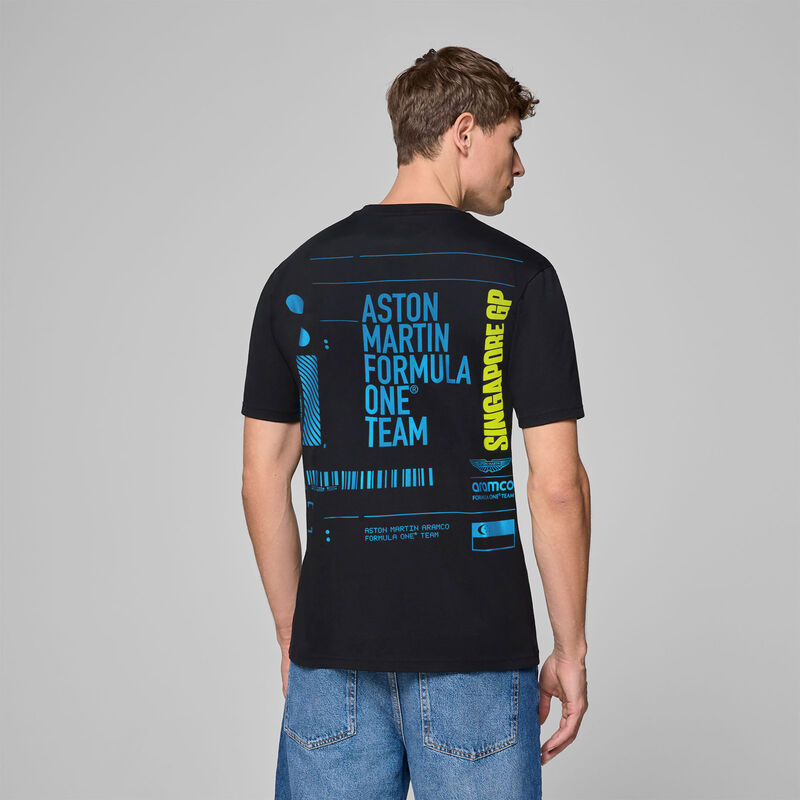 Shop | 2025 Singapore GP T-shirt black | Aston Martin F1 Team